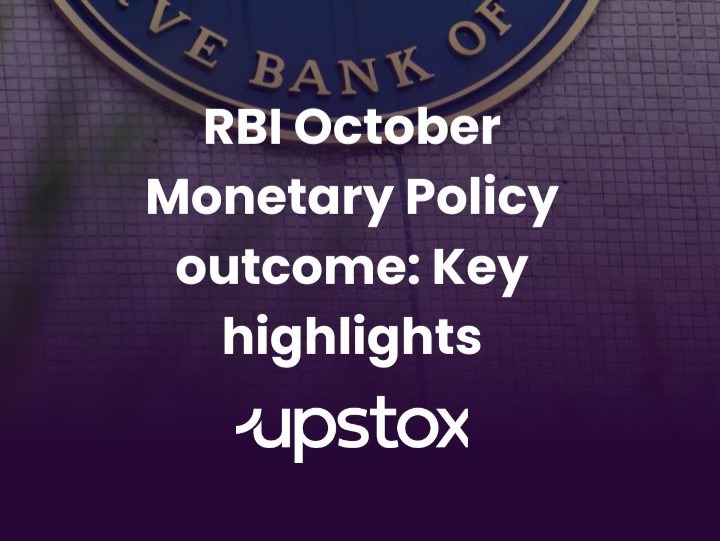 RBI October Monetary Policy outcome: Key highlights